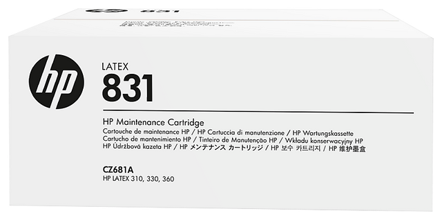 Cartucho de mantenimiento HP 831 Latex – Servicios Especializados de ...